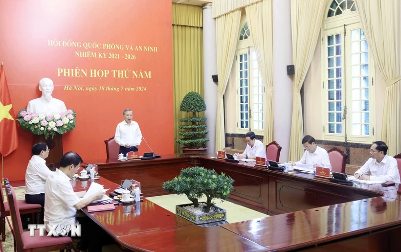 President To Lam chairs 5th session of national defense-security council